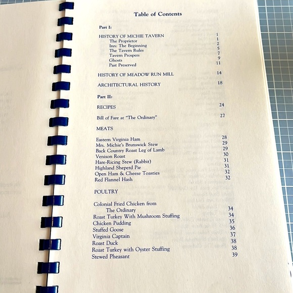Kitchen | Cookbook Historic Michie Tavern A Famous Tavern Of The 170s | Poshmark